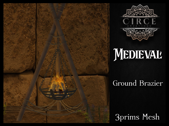 Second Life Marketplace - [CC] Medieval Ground Brazier
