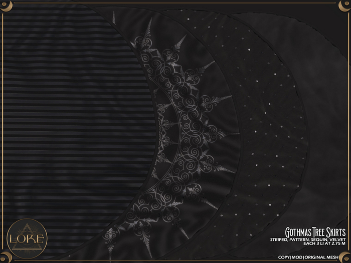 Second Life Marketplace - LORE Gothmas Tree Skirts