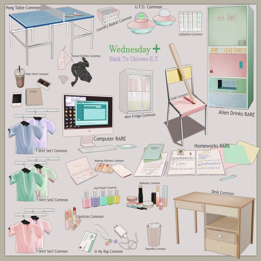 Second Life Marketplace - Wednesday[+] ~ Back To Univers-E.T ~ Laundry ...