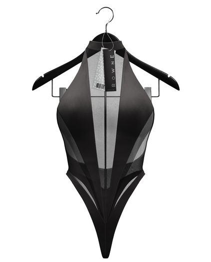 Second Life Marketplace - Rowne.Kuik Halter Bodysuit - Onyx