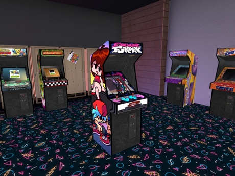Second Life Marketplace - Playable Arcade Cabinet - Friday Night Funkin'