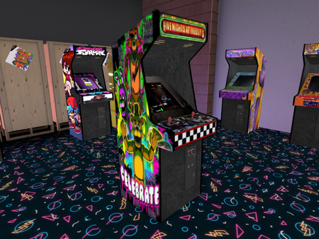 Second Life Marketplace - Playable Arcade Cabinet - F N A F