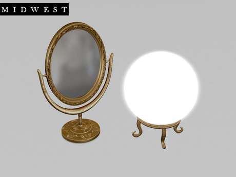 Second Life Marketplace - Midwest - Madame M. - Crystal Ball and Mirror