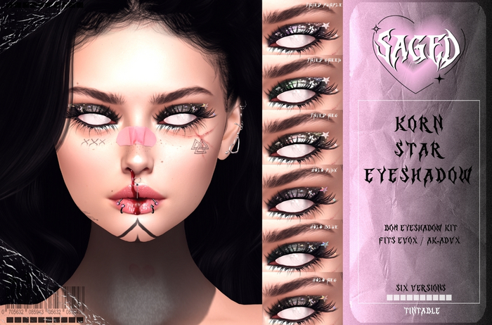 Second Life Marketplace - SAGED - Korn Star Eyeshadow