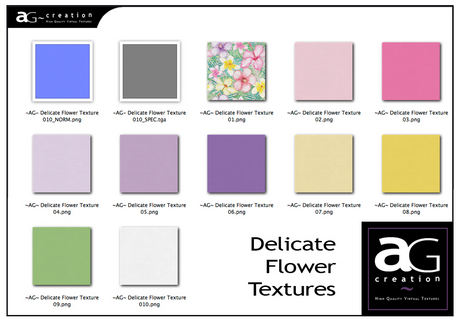 Second Life Marketplace - ~AG~ Creation ~ Delicate Flower Textures Full ...
