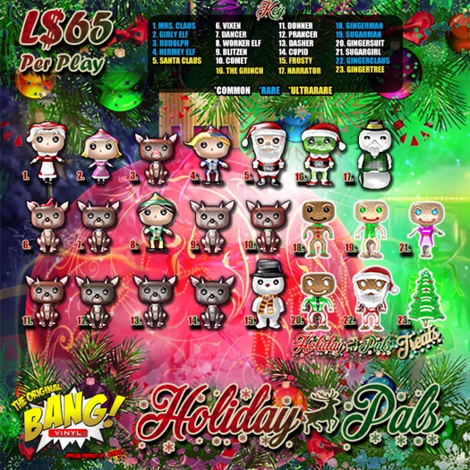Second Life Marketplace - 21. Bang! Figures - Holiday Pals - Sugargirl