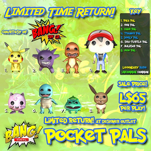 Second Life Marketplace - 03. - Bang! Figures -Pocket Pals - Char Pal