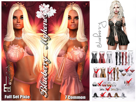 Second Life Marketplace - Blueberry - Mykonos Complete Full Set PIXIE