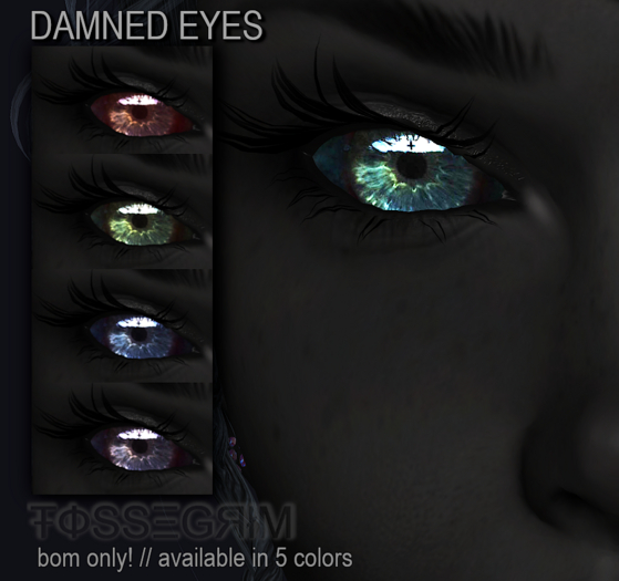 Second Life Marketplace - [FOSSEGRIM] - The Damned Eyes (BOM)