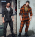 Second Life Marketplace - E.Storm Overalls male/ Boris. pumpkin