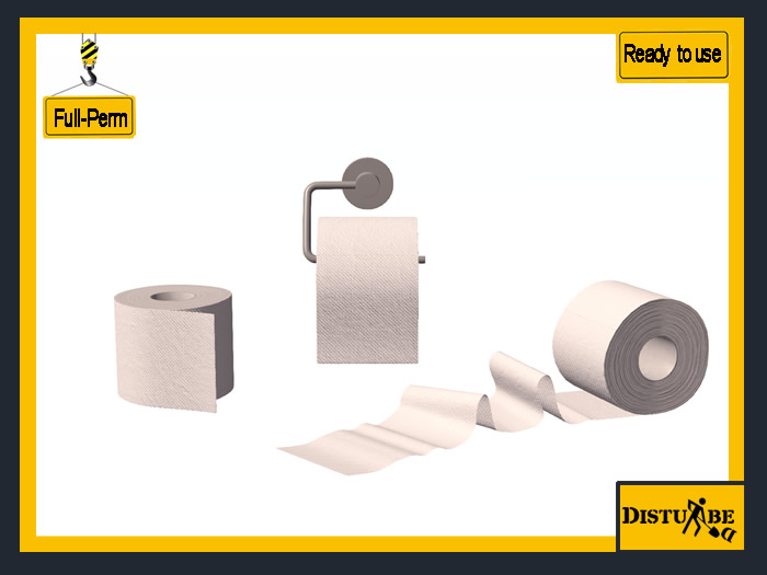 Second Life Marketplace - ::DisturbeD:: Bathroom Toilet Paper Holder ...