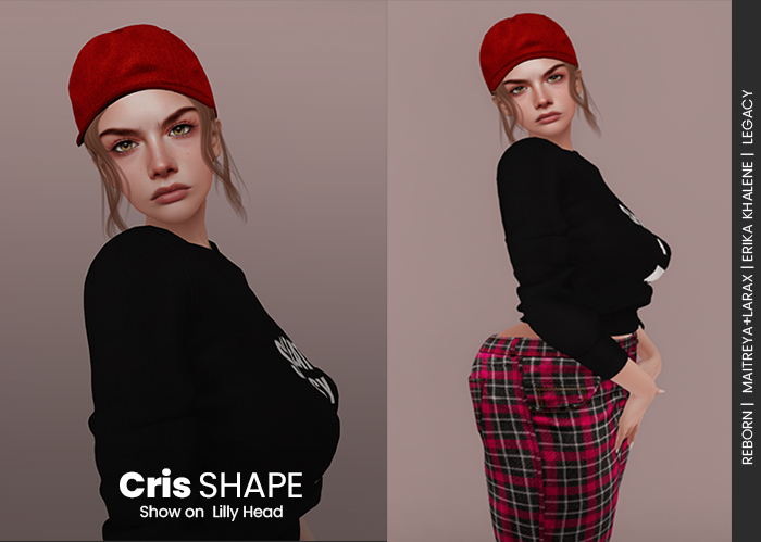 Second Life Marketplace - SHAPE CRIS EVOX LILLY REBORN/ERIKA/L.PERKY ...