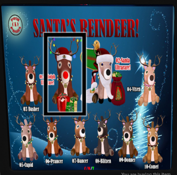 Second Life Marketplace - 02 - Posh Ponies-Santas Reindeer - Rudolph - Rare