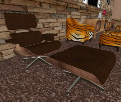 Second Life Marketplace - DHA Recliner W/Stool + Textures (Box)