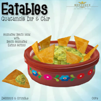 Second Life Marketplace - Edible Guacamole Dip & Chip (BOXED)