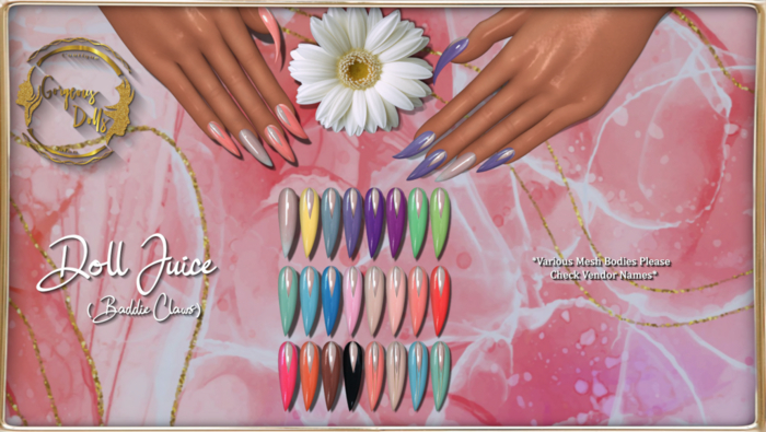 Second Life Marketplace - ~GD~Doll Juice(Baddie Claws) - eBody Reborn ...