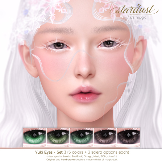 Second Life Marketplace - Stardust - Yuki Eyes - Set 3