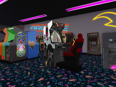 Second Life Marketplace - Playable Arcade Cabinet - Racing Limits