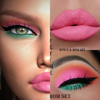 Second Life Marketplace - Lifetime Eyeshadow - Lipstic LEL Evo X BOM ...