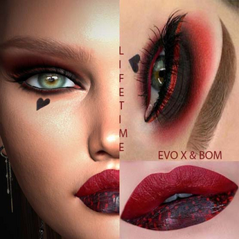 Second Life Marketplace - Lifetime Eyeshadow - Lipstic LEL Evo X BOM ...