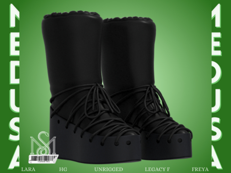 Second Life Marketplace - EC' MS X MAYA BOOTS BLACK