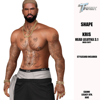 Second Life Marketplace - -- T. TARIK -- Shape MALCOLM [ KRIS Head ...