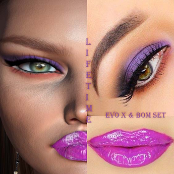 Second Life Marketplace - Lifetime Eyeshadow - Lipstic LEL Evo X BOM ...