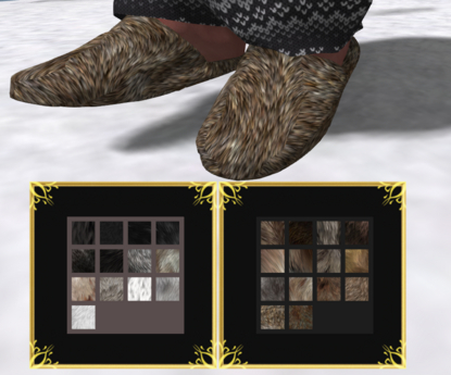 Second Life Marketplace - *TGL* Mens Slippers ~ Fur Pack
