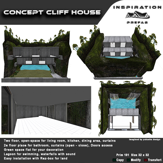 Second Life Marketplace - Concept Cliff House