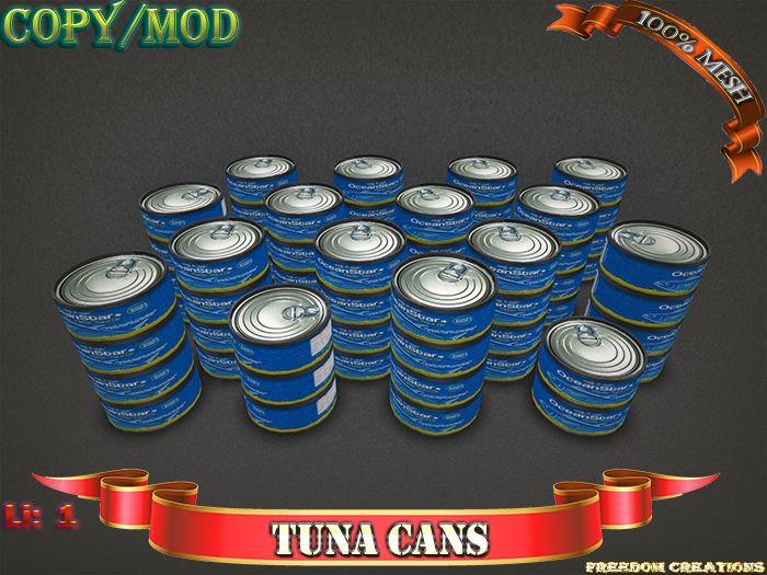 Second Life Marketplace - Tuna cans-Freedom creations