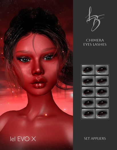 Second Life Marketplace - DL - Chimera Eyelashes Applier [EvoX]