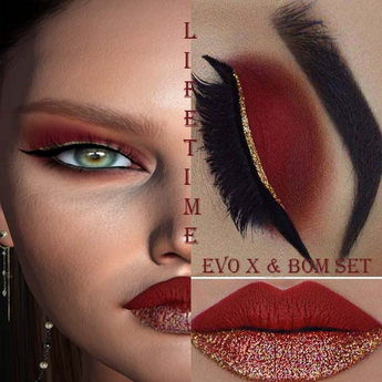 Second Life Marketplace - Lifetime Eyeshadow - Lipstic LEL Evo X BOM ...