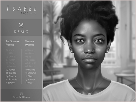 Second Life Marketplace - SKIN, Isabel, DEMO (LeLutka, EvoX)
