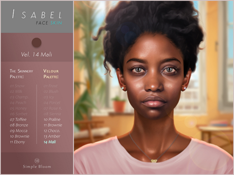 Second Life Marketplace - SKIN, Isabel, Vel 14 Mali (LeLutka, EvoX)