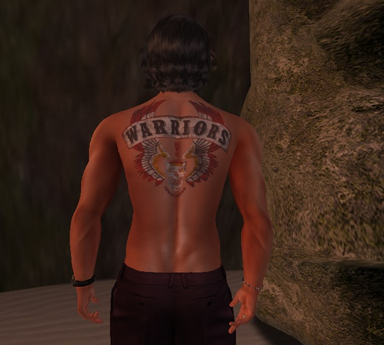 Second Life Marketplace - Agharti - The Warriors Tattoo Back (BOM)