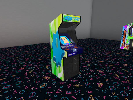 Second Life Marketplace - Playable Arcade Cabinet - Super Spin