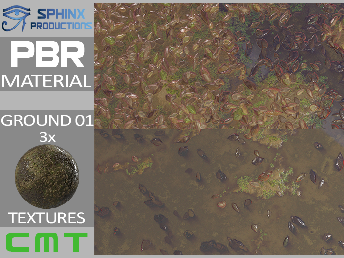 Second Life Marketplace - PBR Materials - Ground 01 (3x)