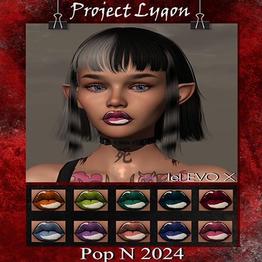 Second Life Marketplace - Project Lygon - Pop N 2024 Lipstick