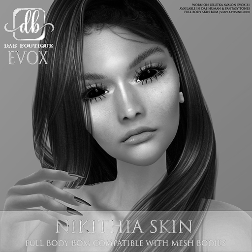 Second Life Marketplace - NIKITHIA SKIN EVOX Full Body BOM FANTASY DEMO 2
