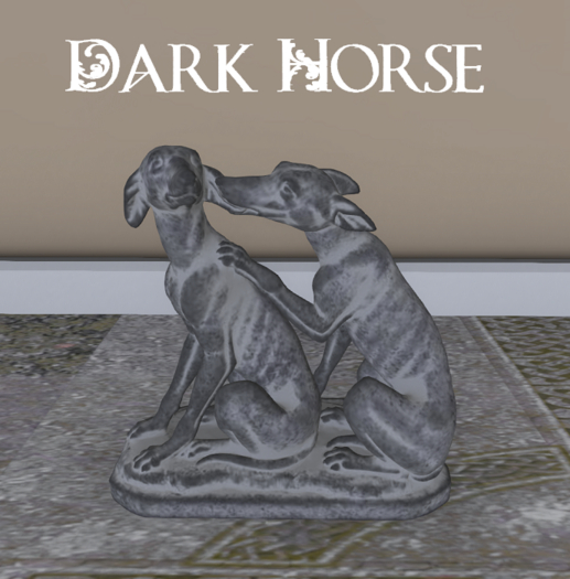 Second Life Marketplace - Dark Horse Greyhounds Statue (Box)