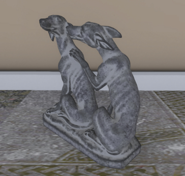 Second Life Marketplace - Dark Horse Greyhounds Statue Full Perm (Box)