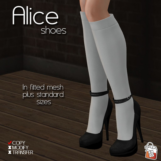 Second Life Marketplace - ~TL~ Alice Shoes Wearable DEMO