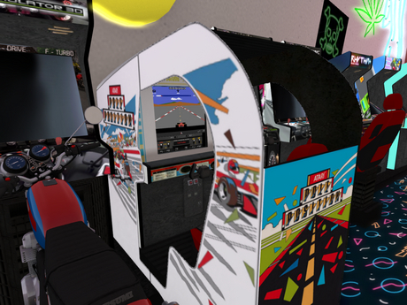 Second Life Marketplace - Playable Arcade Cabinet - Pole Position