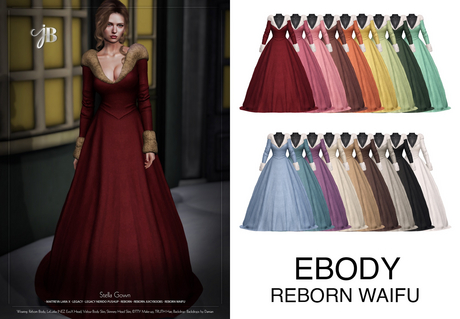 Second Life Marketplace - *Just BECAUSE* Stella Gown - Reborn Waifu