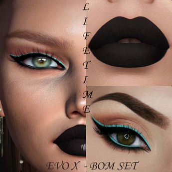 Second Life Marketplace - Lifetime Eyeshadow - Lipstic LEL Evo X BOM ...