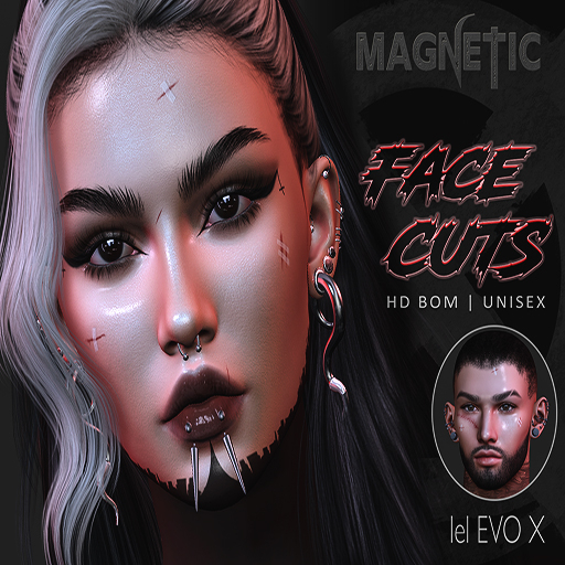 Second Life Marketplace - Magnetic - Face Cuts // Evo X