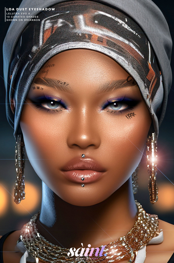 Second Life Marketplace - ! #saint. x evox - loa dust eyeshadow (fatpack)