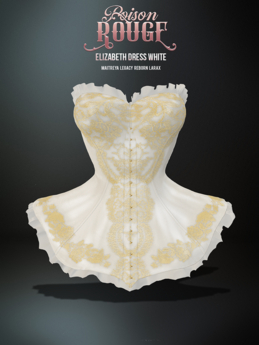 Second Life Marketplace - POISON ROUGE Elizabeth Dress White