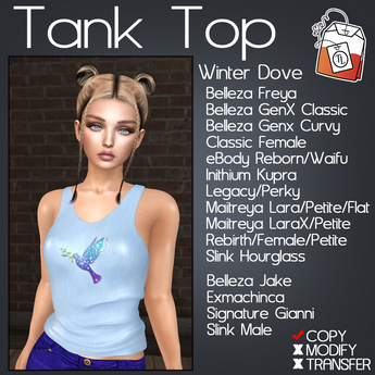 Second Life Marketplace - ~TL~ Winter Dove Tank Set