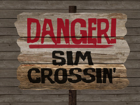 Second Life Marketplace - RE Old Wood Sim Crossing Sign Set - Danger ...